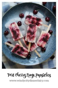 Tart Cherry Froyo Popsicles - The Windy City Dinner Fairy
