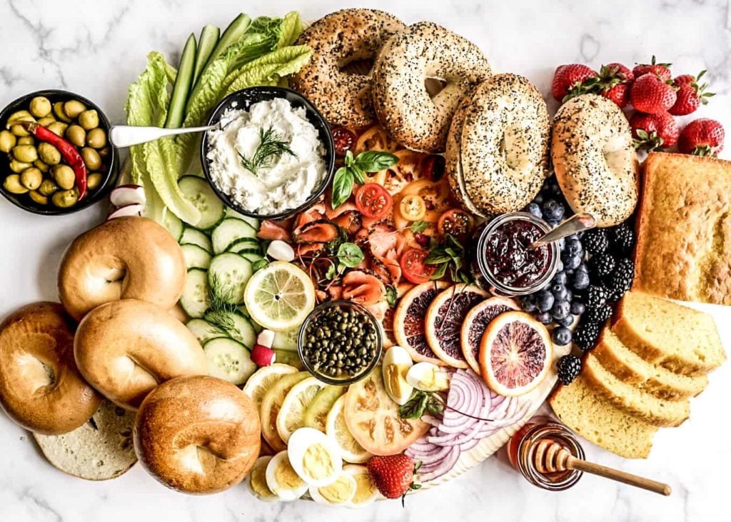 How to Create an Epic Bagel Breakfast Board - The Windy City Dinner Fairy