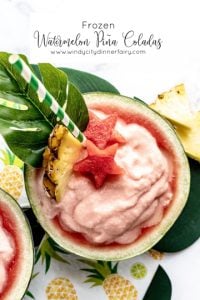 Watermelon Piña Colada - The Windy City Dinner Fairy
