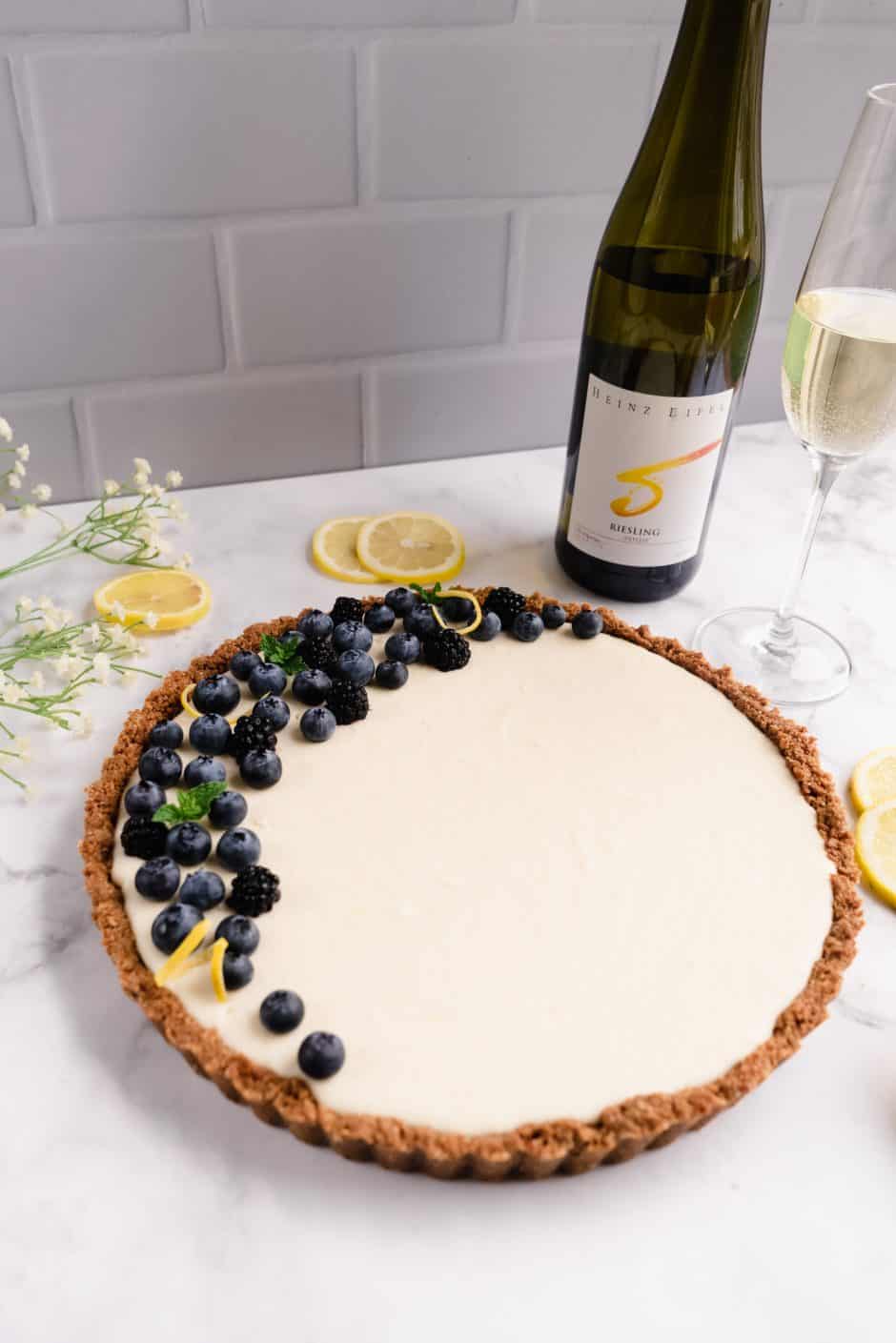 Blueberry Mascarpone Cheesecake - The Windy City Dinner Fairy