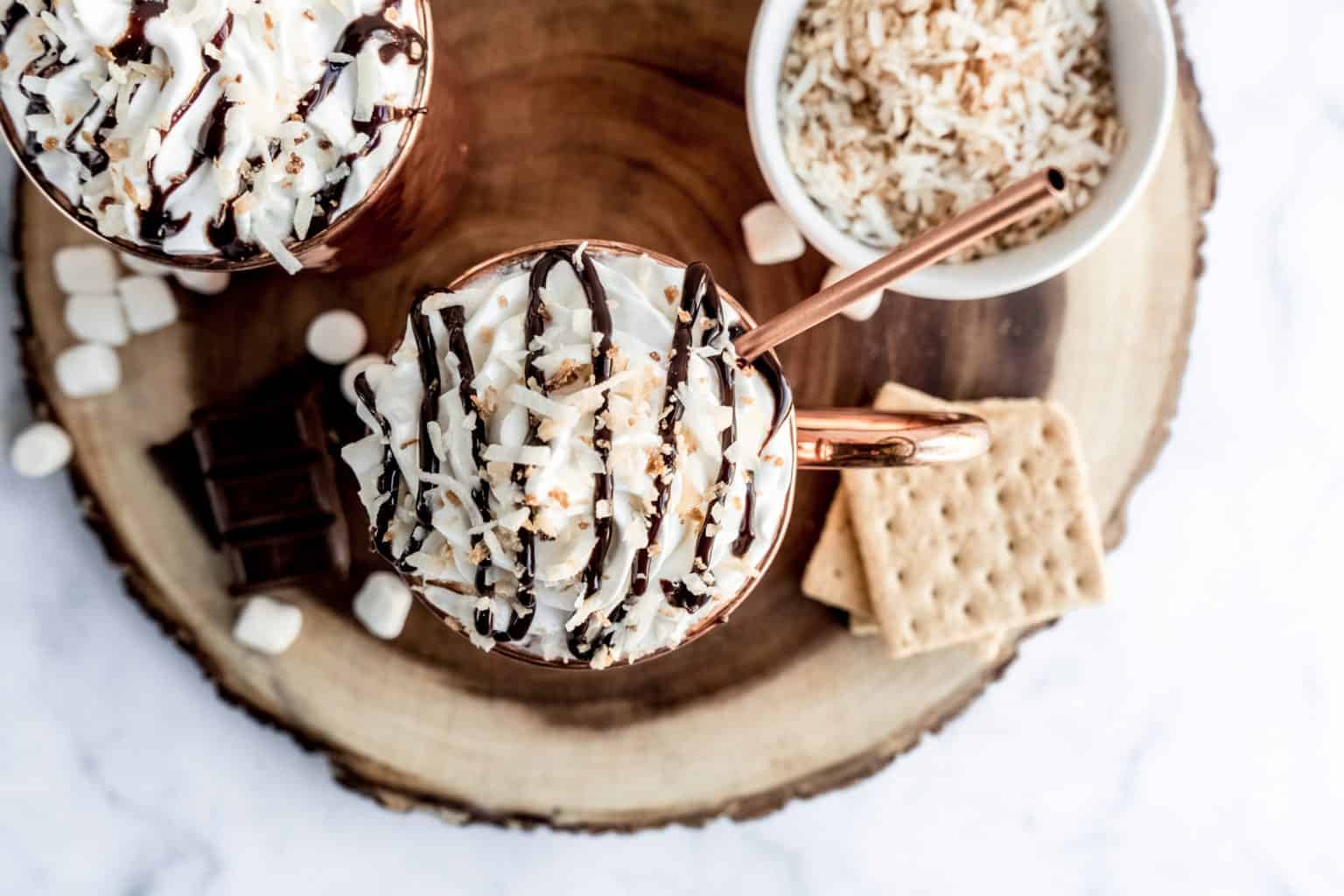 The Best Boozy Coconut Hot Chocolate Recipe - The Windy City Dinner Fairy