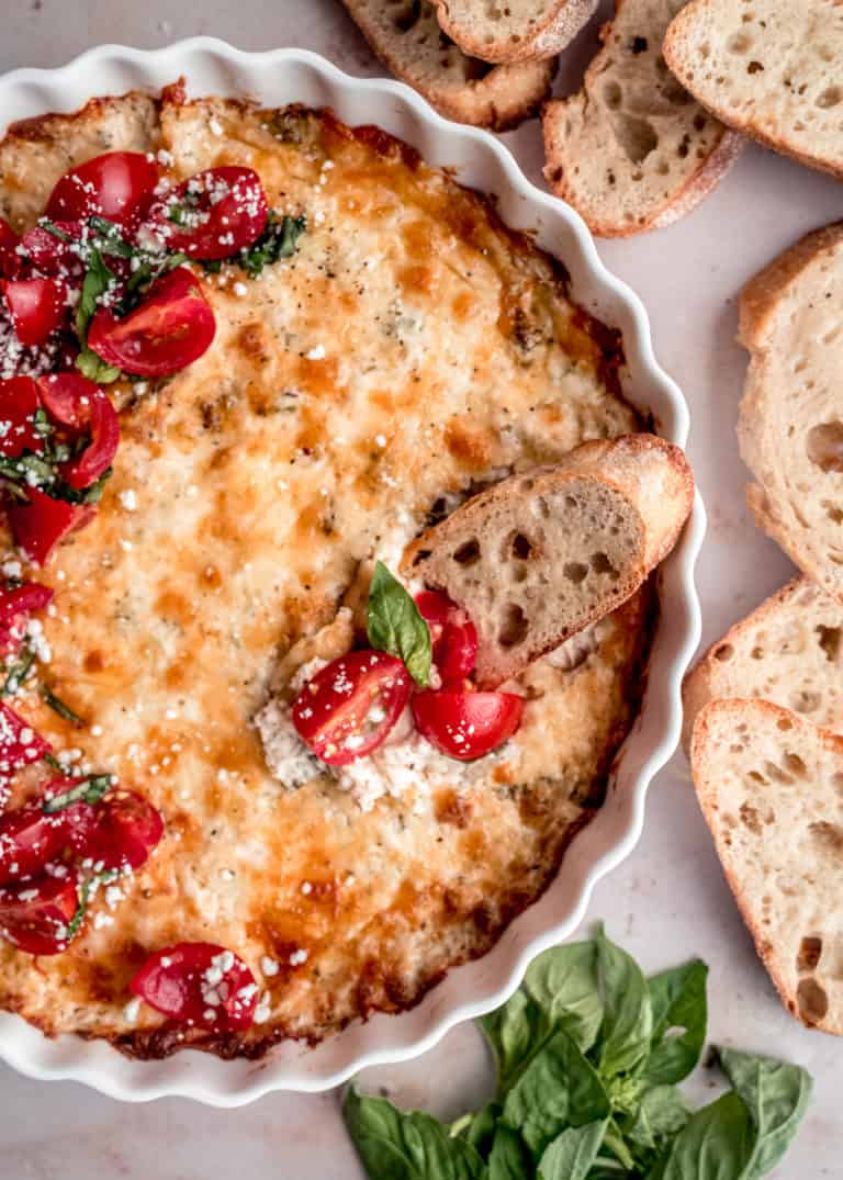25-Minute Baked Chicken Alfredo Dip - The Windy City Dinner Fairy