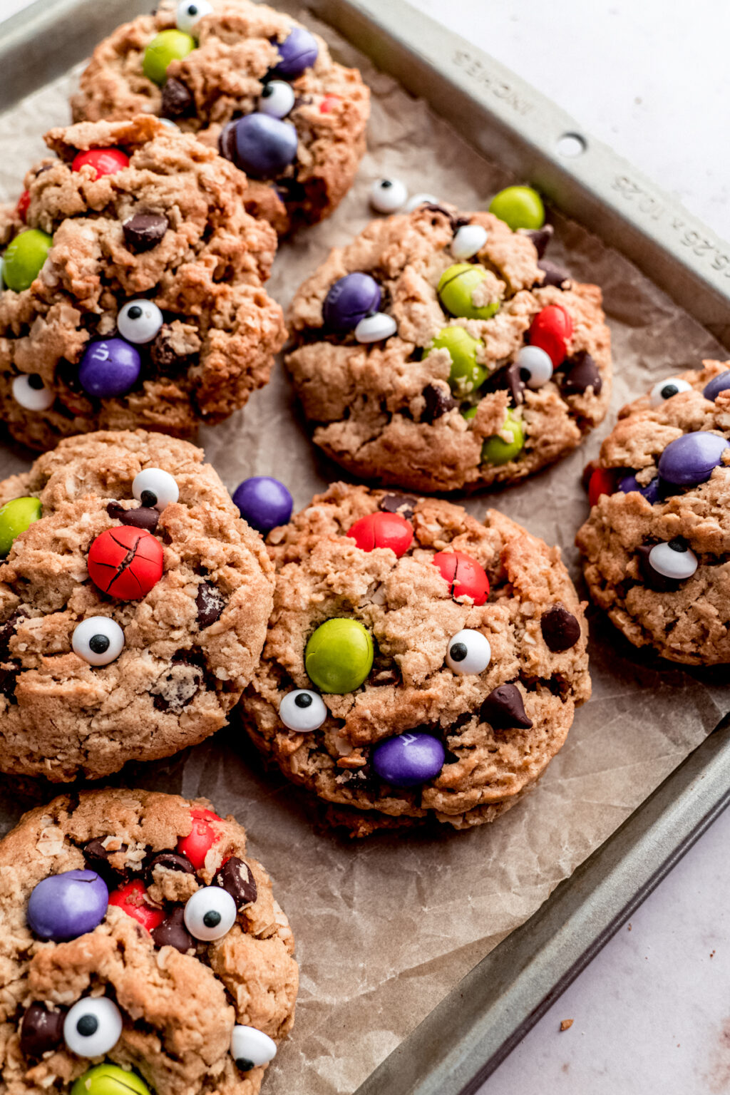 The Best Halloween Monster Cookies with Candy Eyes - The Windy City ...
