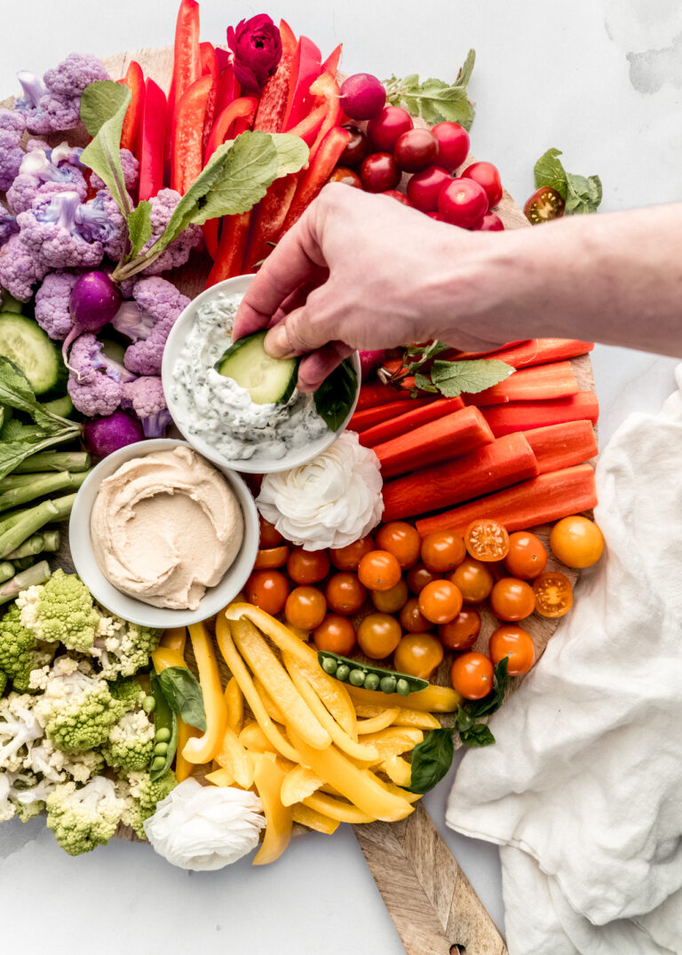 Rainbow Vegetable Crudité Platter (Easy Appetizer) - The Windy City ...