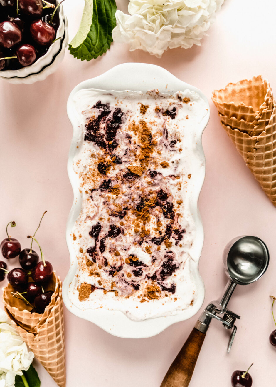 The Best Cherry Cheesecake Ice Cream Recipe - The Windy City Dinner Fairy