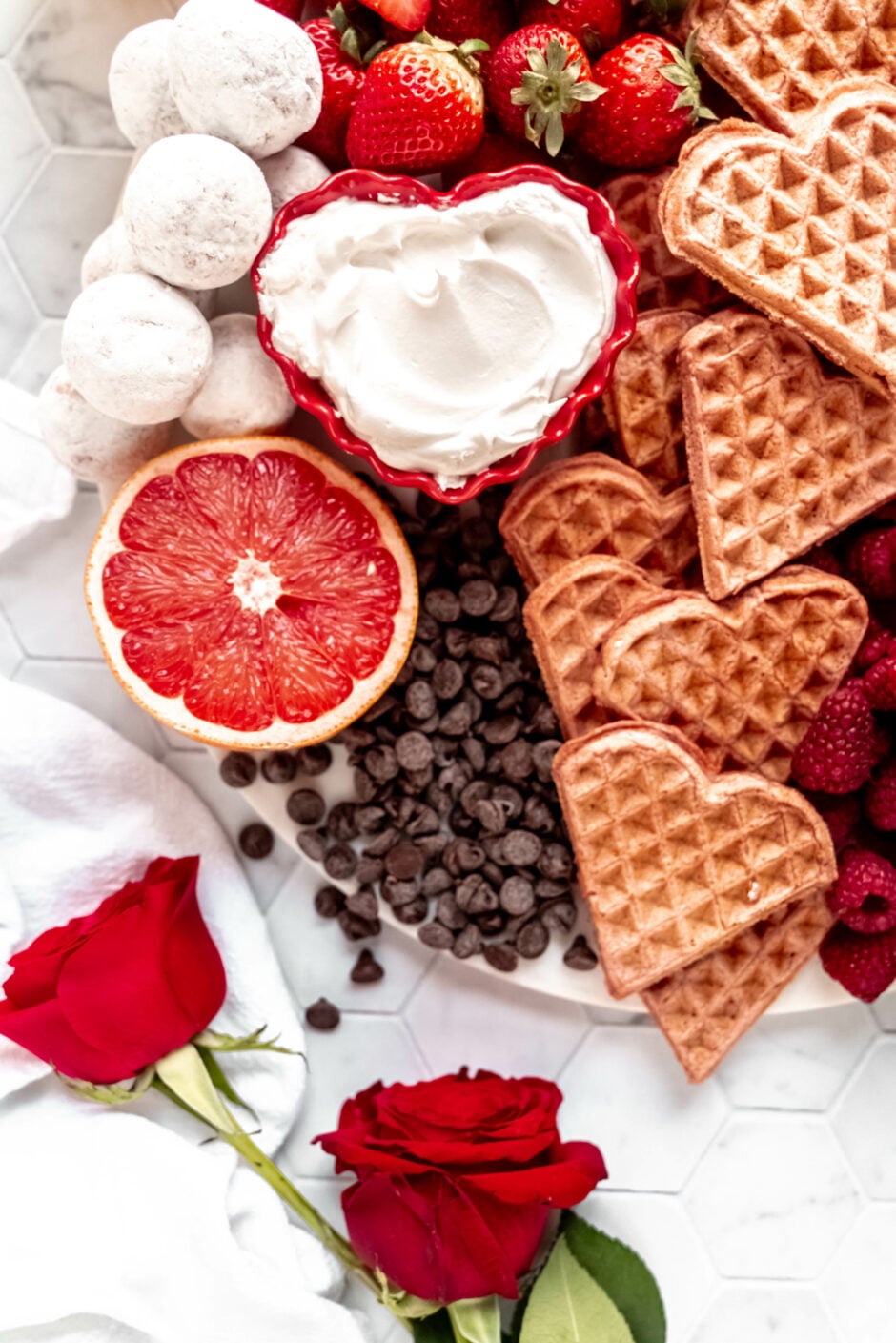 How to Make a Valentine's Day Waffle Breakfast Board