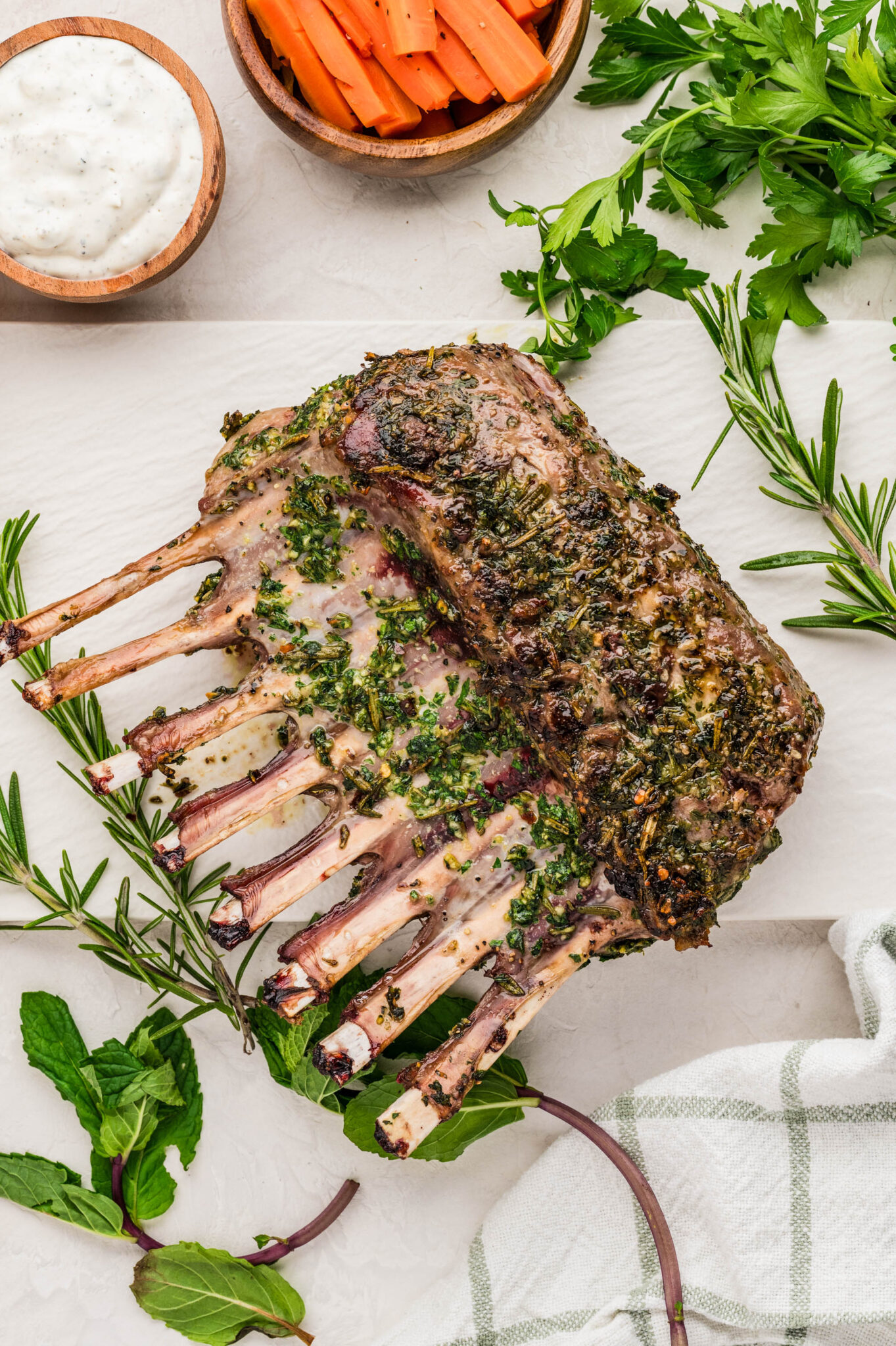 Herb Crusted Rack of Lamb Recipe Made Simple - The Windy City Dinner Fairy